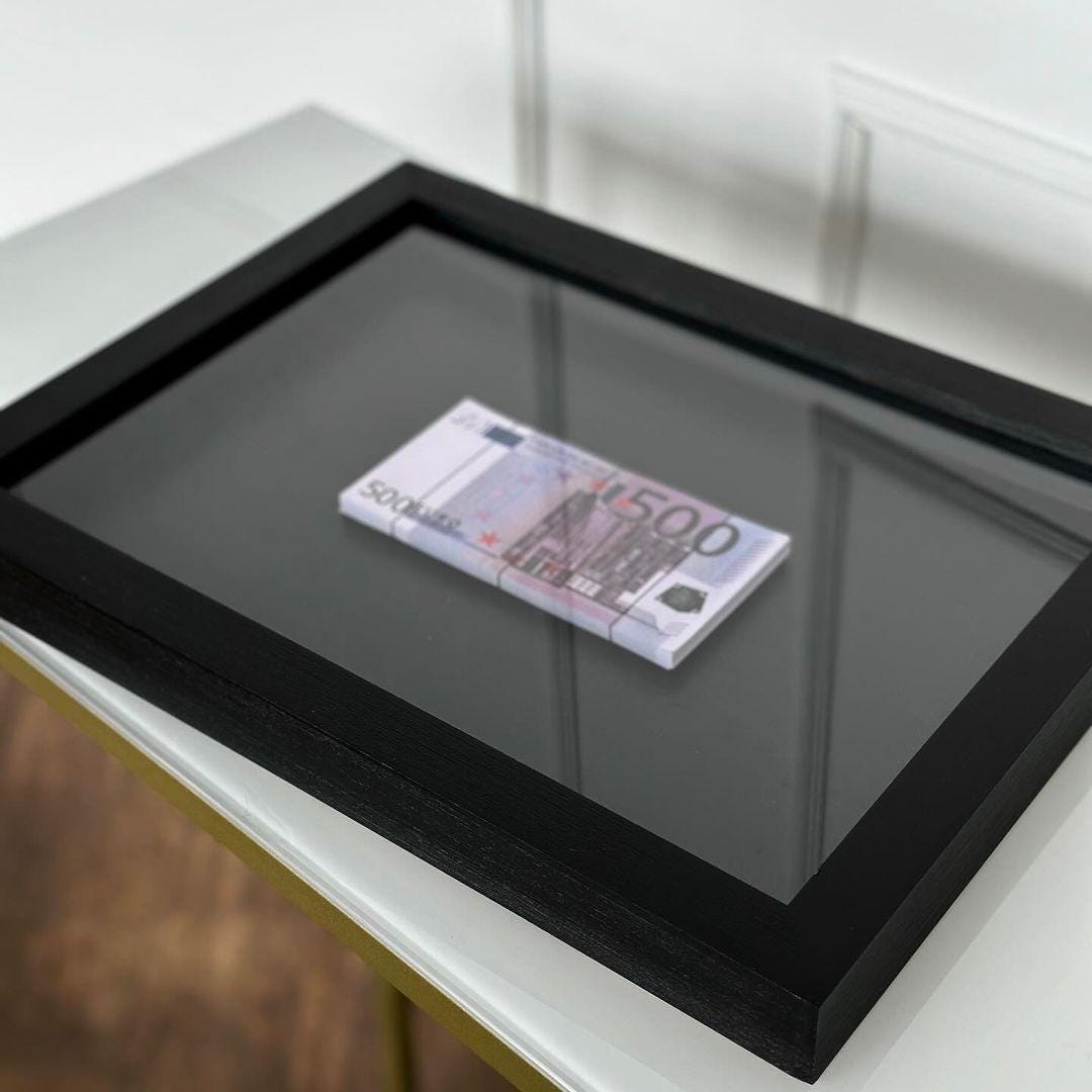 Dollar Frame - Stylish Wall Decor for Financial Success, Exclusive Gift ...