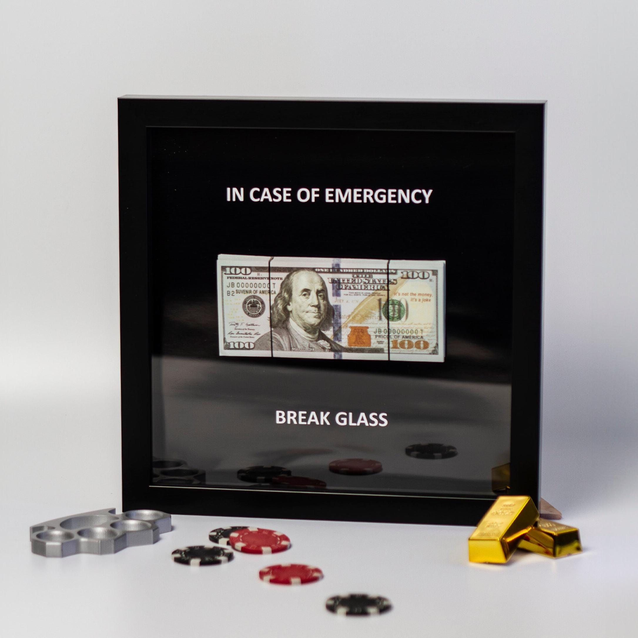 Money Frame | Emergency Box - Special Gift. Stylish Wall Decor for ...