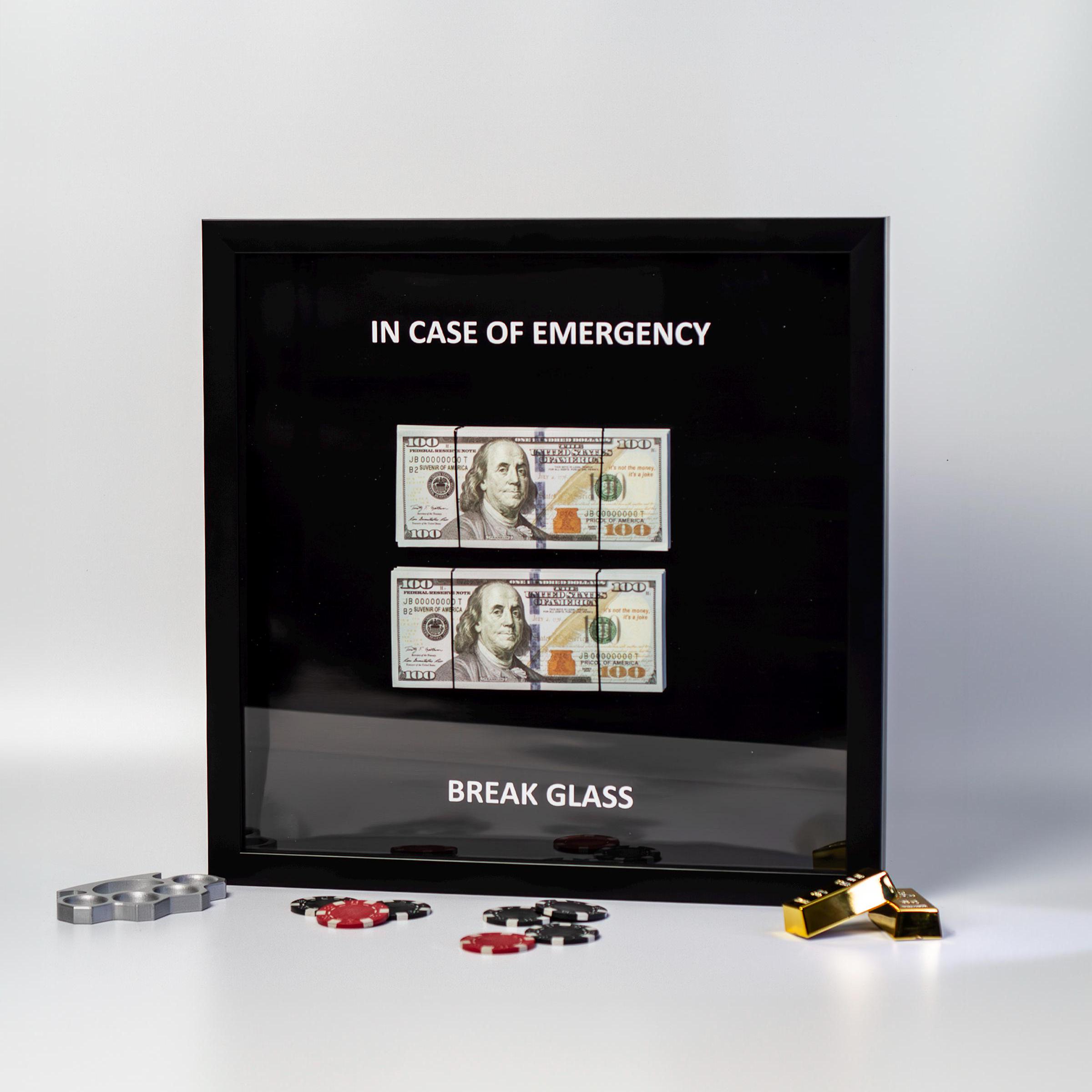 Money Frame | Emergency Box - Special Gift. Stylish Wall Decor for ...