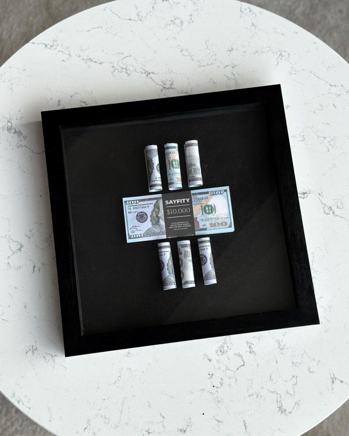 Dollar Frame - Stylish Wall Decor for Financial Success, Exclusive Gift ...