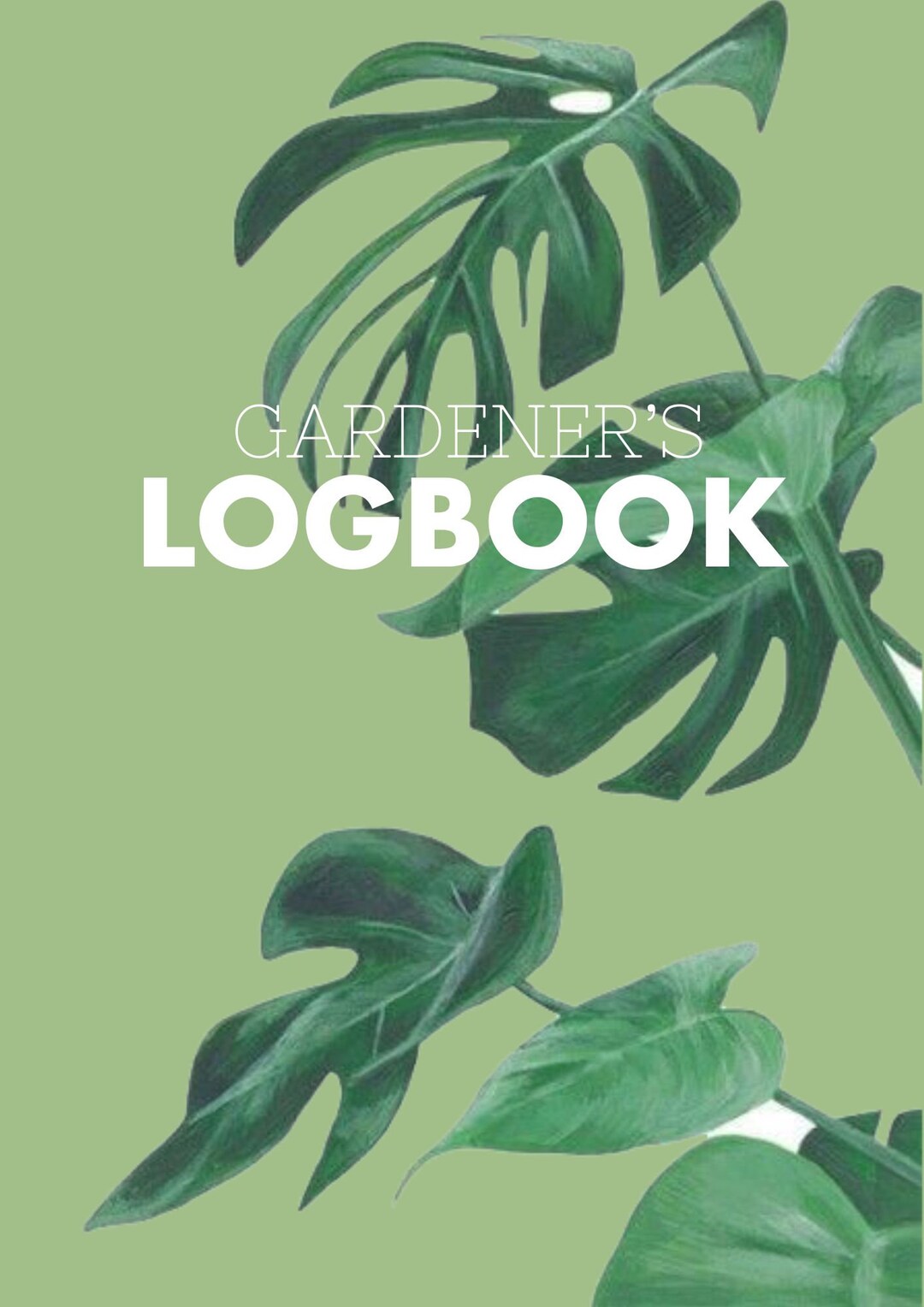 GARDENING PLANNER PRINTABLE | Gardener's Logbook | Garden Journal ...