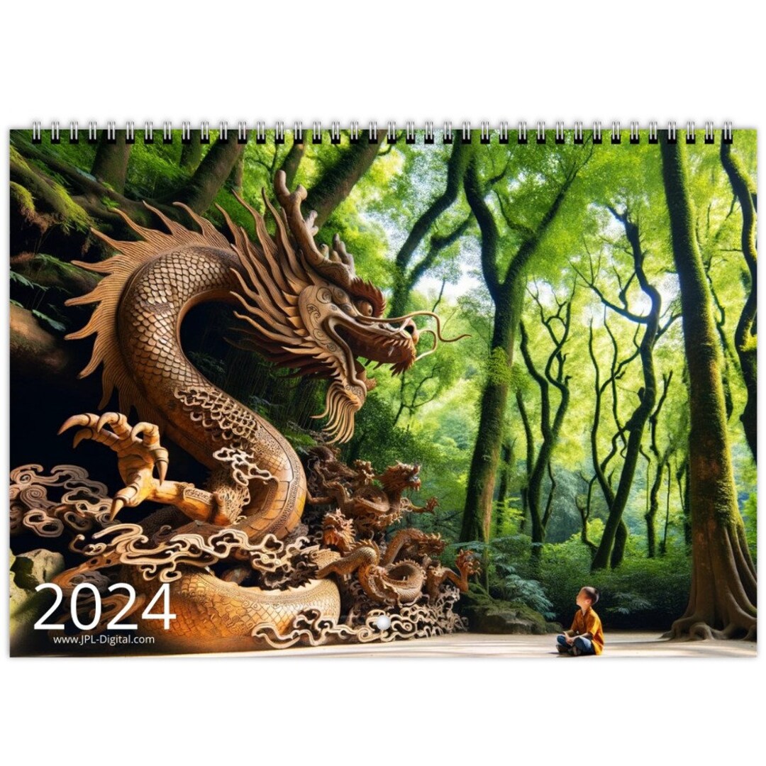 Unique Wall Calendars to Celebrate the Chinese New Year of the Dragon ...
