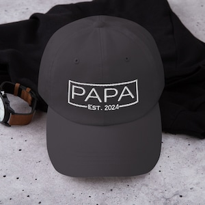 Custom Embroidered Papa Hat, Fathers Day Gift, Custom Baseball Cap for ...