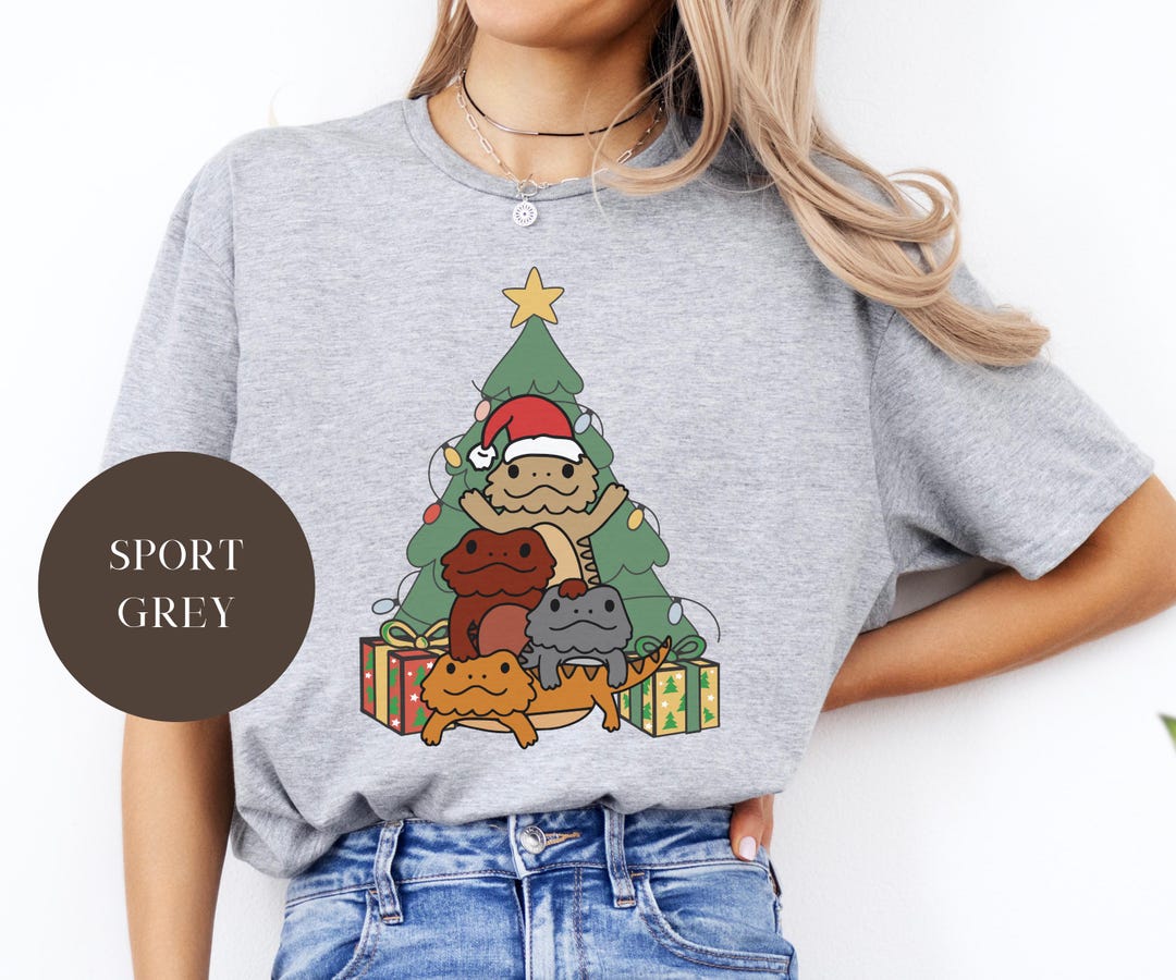 Christmas Bearded Dragon Shirt, Holiday Beardie Mom, Lizard Reptile ...