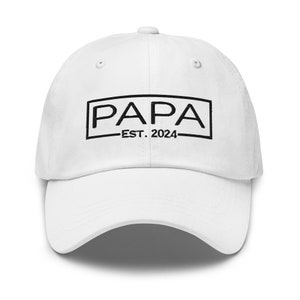 Custom Embroidered Papa Hat, Fathers Day Gift, Custom Baseball Cap for ...