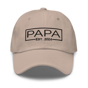 Custom Embroidered Papa Hat, Fathers Day Gift, Custom Baseball Cap for ...