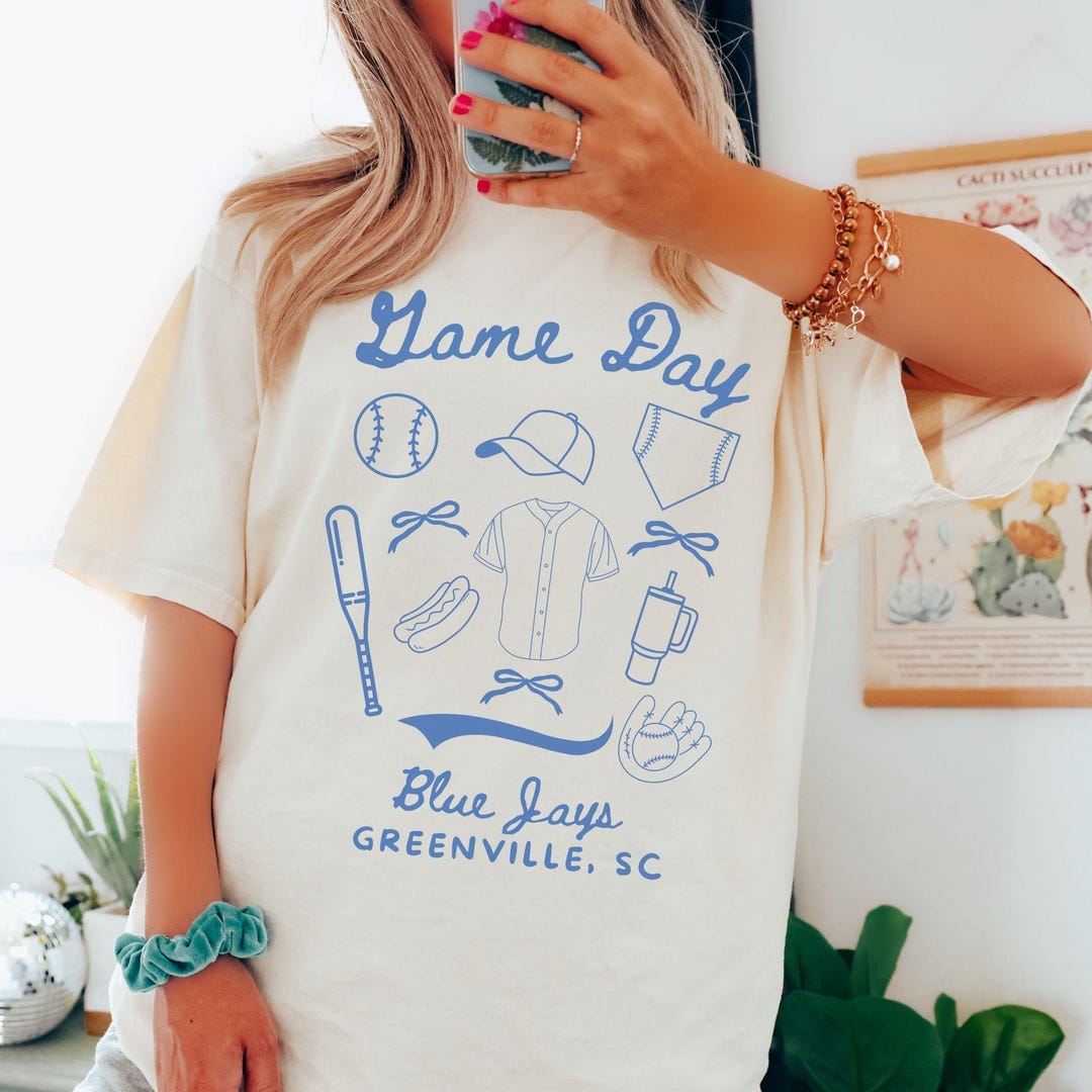 Custom Game Day Baseball Comfort Colors® Shirt, Baseball Team, Baseball ...