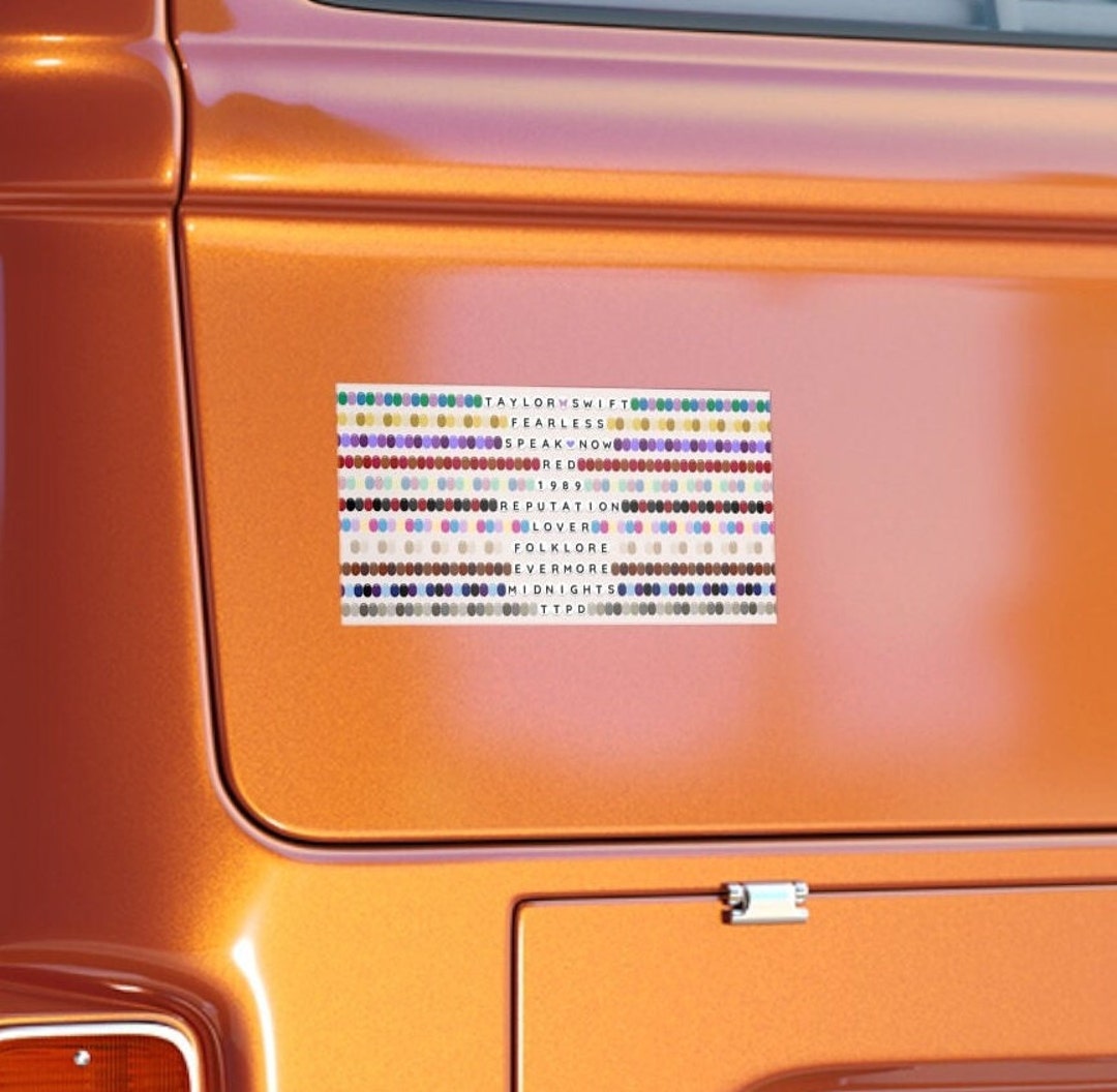 Taylor Swift Inspired Bumper Sticker Eras Tour Friendship Bracelets ...