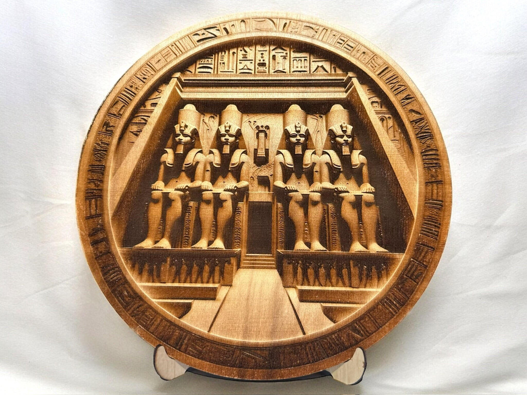 Abu Simbel Temple 3D Illusion Digital Design for Laser Engraving ...