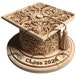 Intricate Graduation Cap Design - 3D Illusion Laser Engraving Design ...