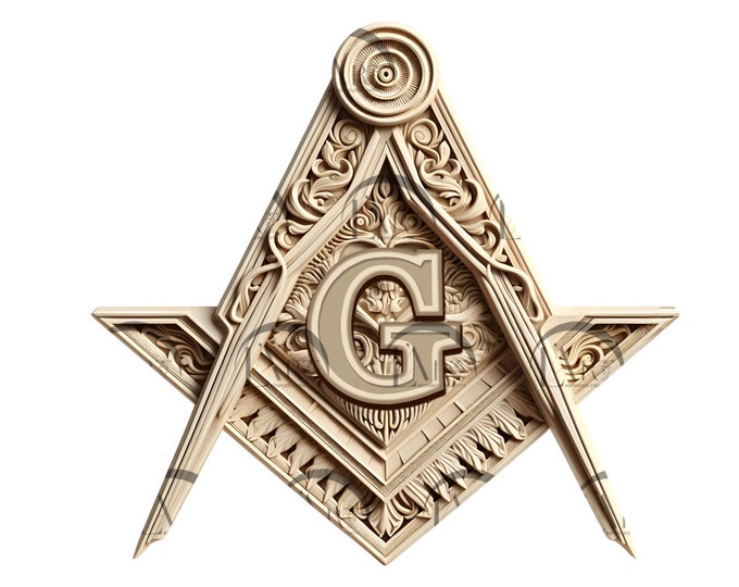 Freemason Square and Compass With "g" 3D Illusion Laser Engraving ...