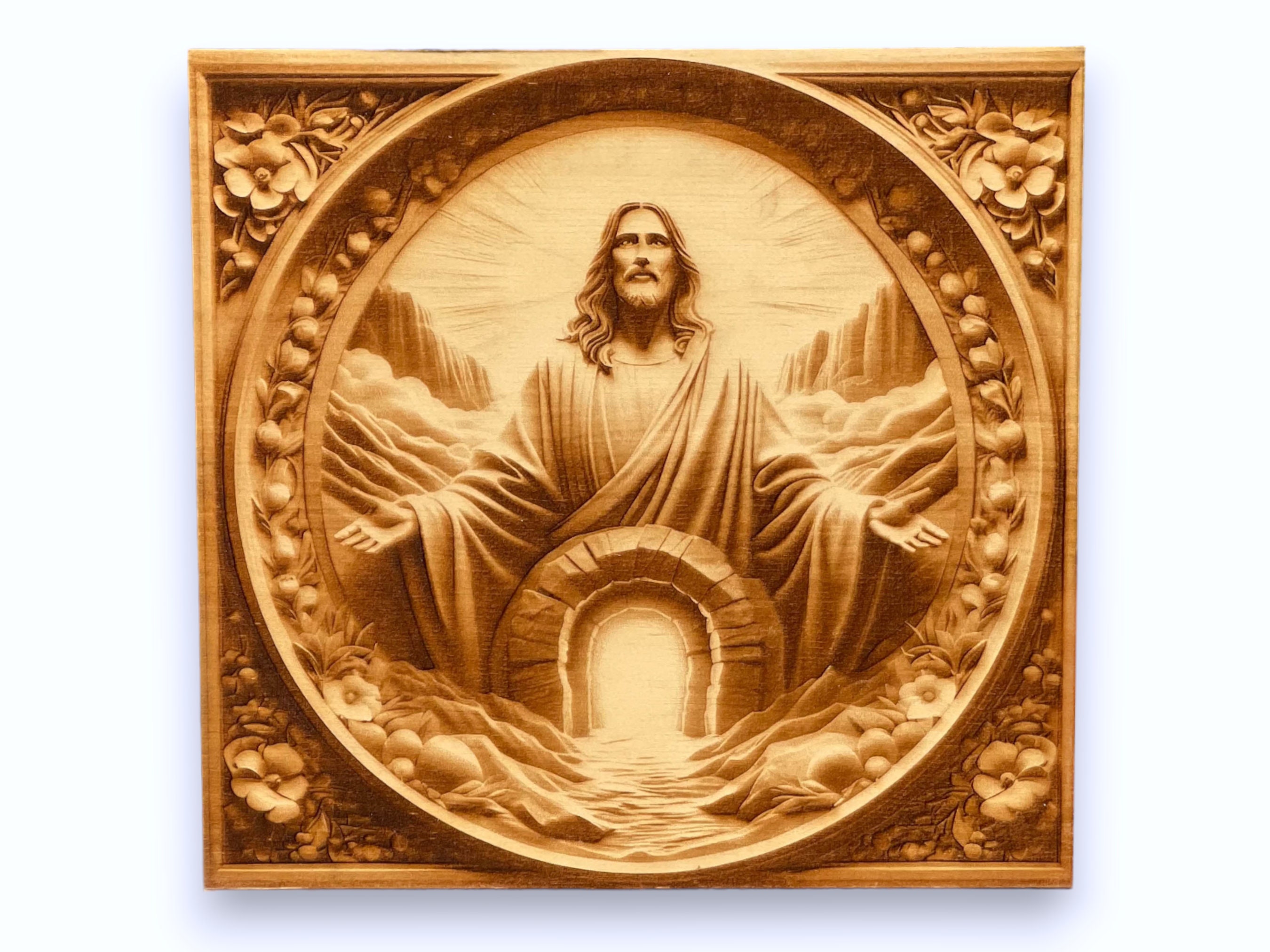Resurrection of Jesus 3D Illusion Digital File for Laser Engraving ...