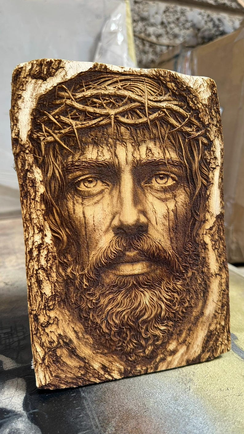 Crucifixion of Jesus Christ 3D Illusion Laser Engraving Digital Design ...