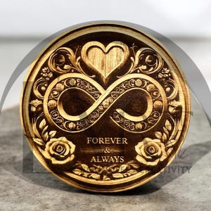 Valentine's Day Infinity Love Heart 3D Illusion Laser Engraving Design ...