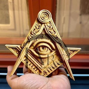 Freemason Square and Compass 3D Illusion Laser Engraving Design - the ...