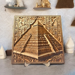 Giza Great Pyramid 3D Illusion Digital Design for Laser Engraving ...