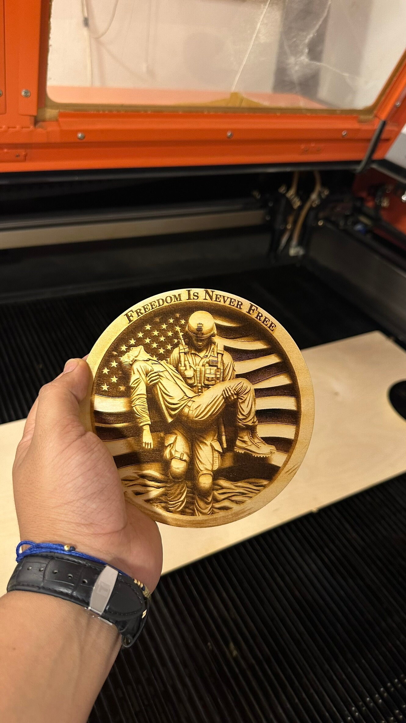 Independence Day 3D Illusion Digital Design - Laser Engraving - Freedom ...