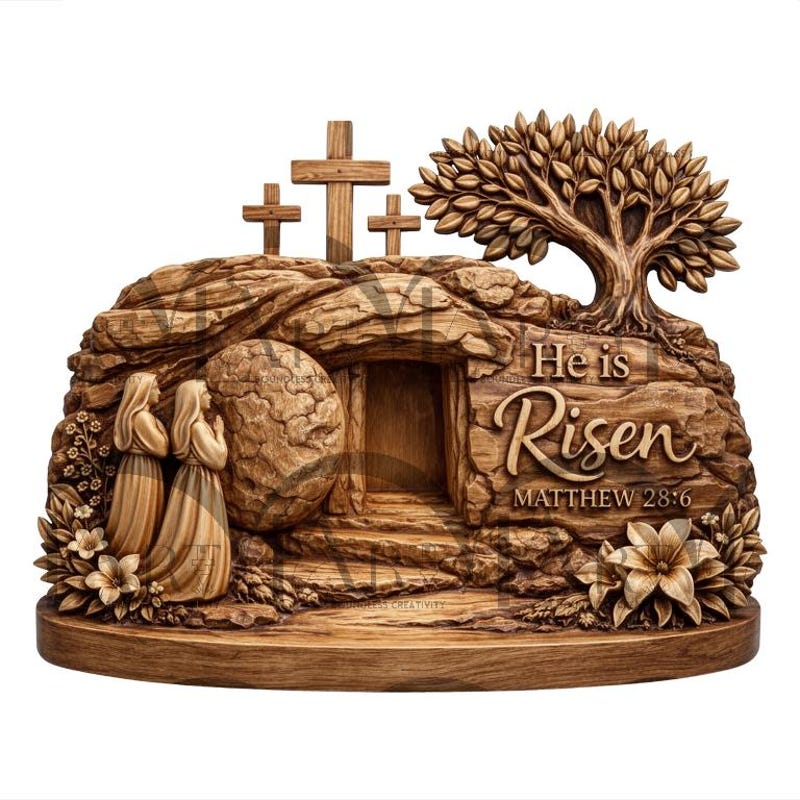 3d Easter Creche - Etsy