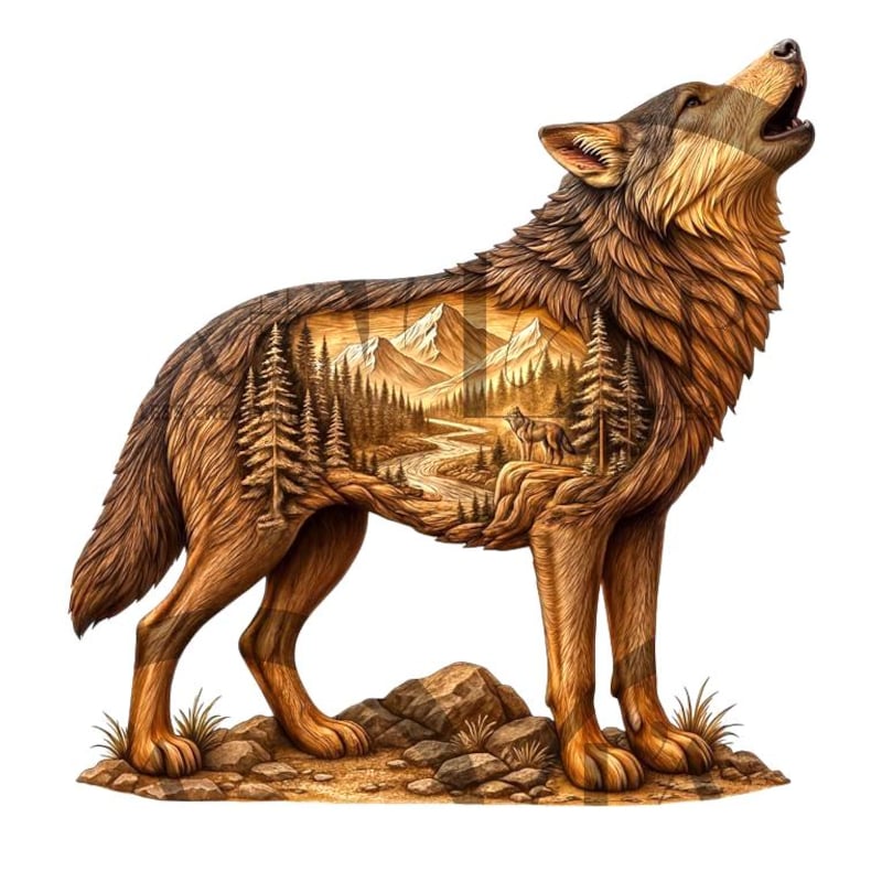 3d Wolf Head Wall Art - Etsy