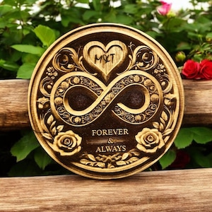 Valentine's Day Infinity Love Heart 3D Illusion Laser Engraving Design ...
