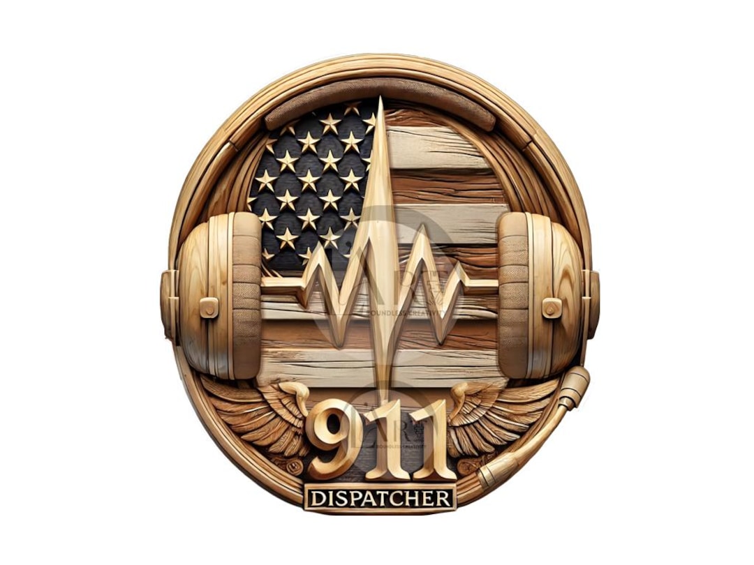 911 Dispatcher 3D Laser Illusion Engraving Design - Emergency Operator ...