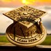 Intricate Graduation Cap Design - 3D Illusion Laser Engraving Design ...