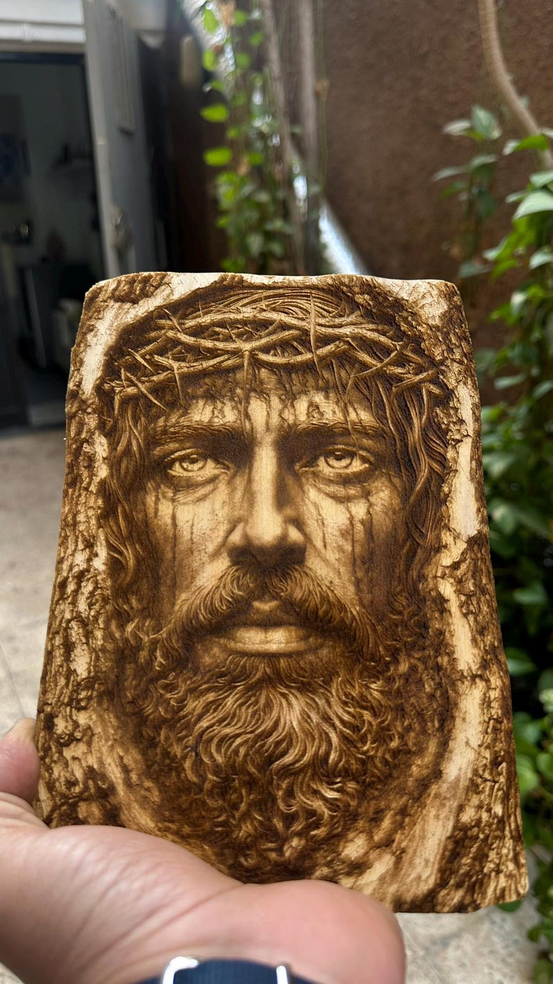 Crucifixion of Jesus Christ 3D Illusion Laser Engraving Digital Design ...
