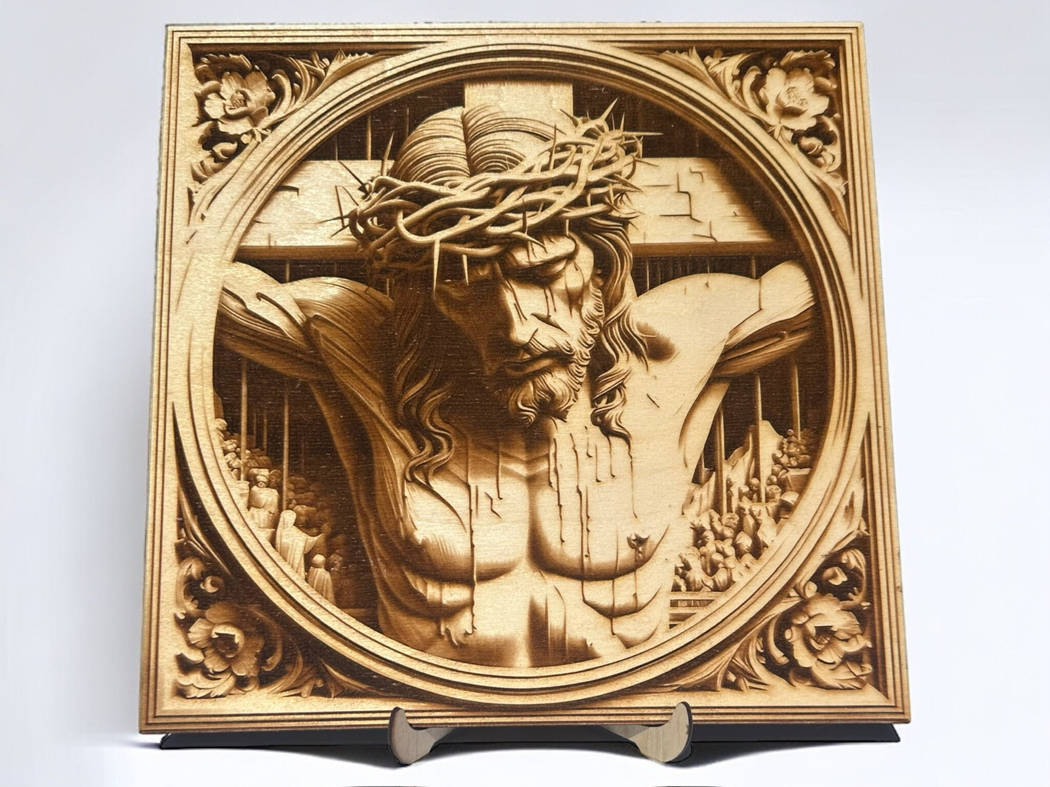 Crucifixion of Jesus Christ 3D Illusion Digital Design for Laser ...