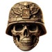 Detailed Military Skull With Helmet - 3D Illusion Laser Engraving File ...