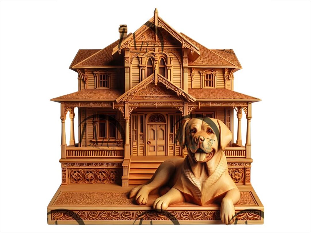 Labrador Retriever 3D Illusion Digital Design for Laser Engraving, Dog ...