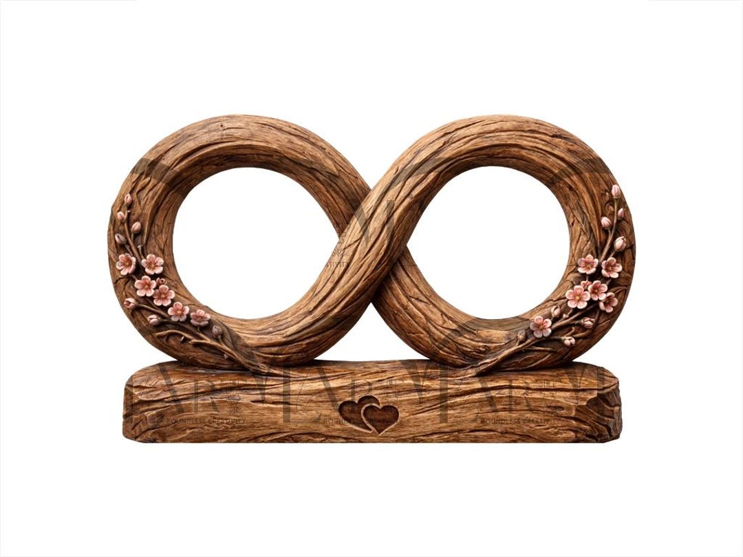 Infinity Love Tree 3D Illusion Laser Engraving Design | Eternal Love ...