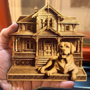 Labrador Retriever 3D Illusion Digital Design for Laser Engraving, Dog ...