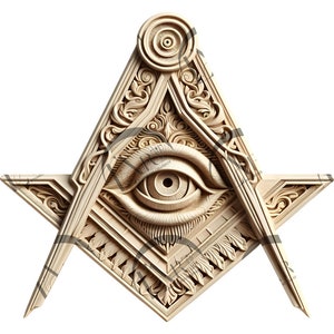 Freemason Square and Compass 3D Illusion Laser Engraving Design - the ...