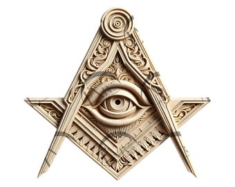 Freemason Square and Compass 3D Illusion Laser Engraving Design - the ...