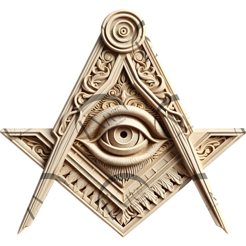 Masonic 3 D File - Etsy UK