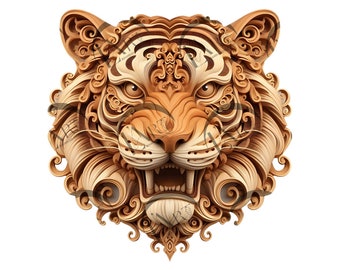 3D Illusion Design - Majestic Tiger | CO2 Laser | Diode Laser ...