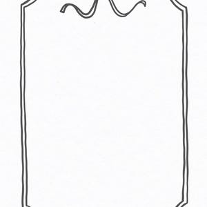 Ribbon Boarder WEDDING CLIPART, Bow Invitation Frame, Hand-drawn ...