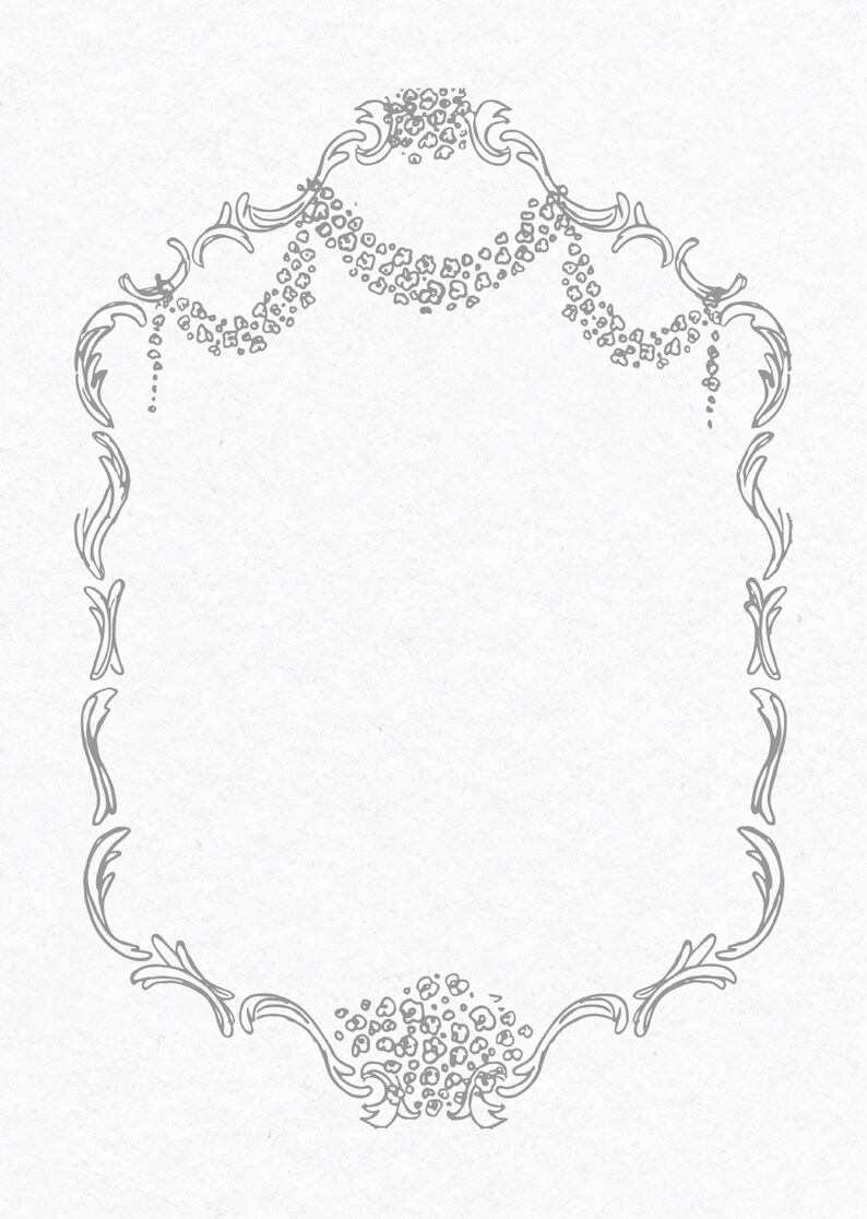 Vintage Pencil Frame WEDDING CLIPART, Wedding Frames Clipart, Whimsical ...
