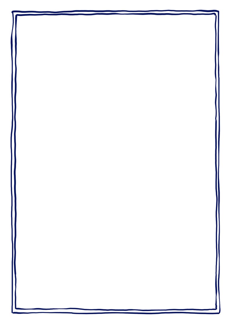 Navy Blue Frames, Wedding Invitation Borders and Frames, Blue Border ...