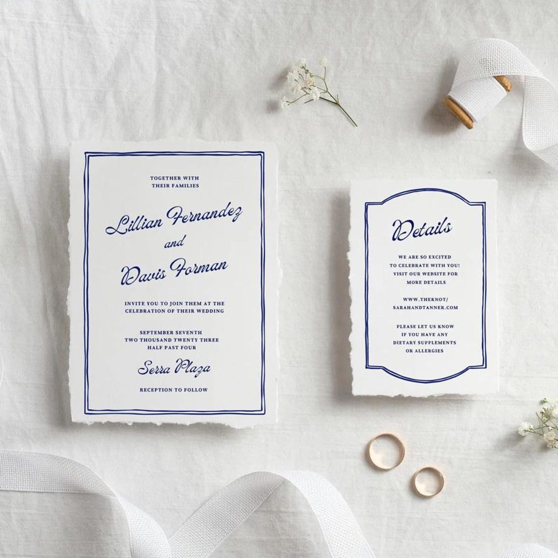 Navy Blue Frames, Wedding Invitation Borders and Frames, Blue Border ...
