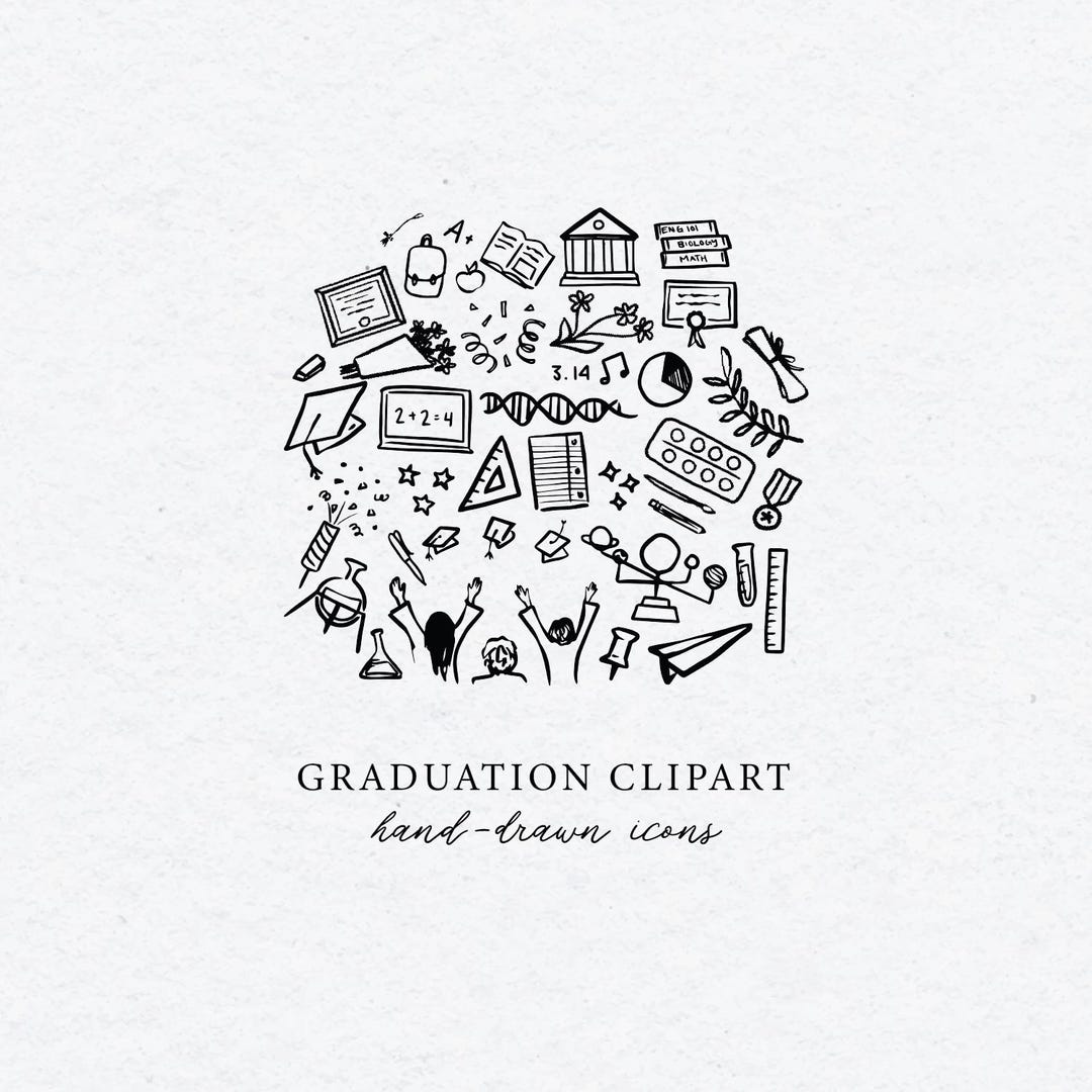 Graduation Digital Download - Graduation Line Art Svg - Line Art ...