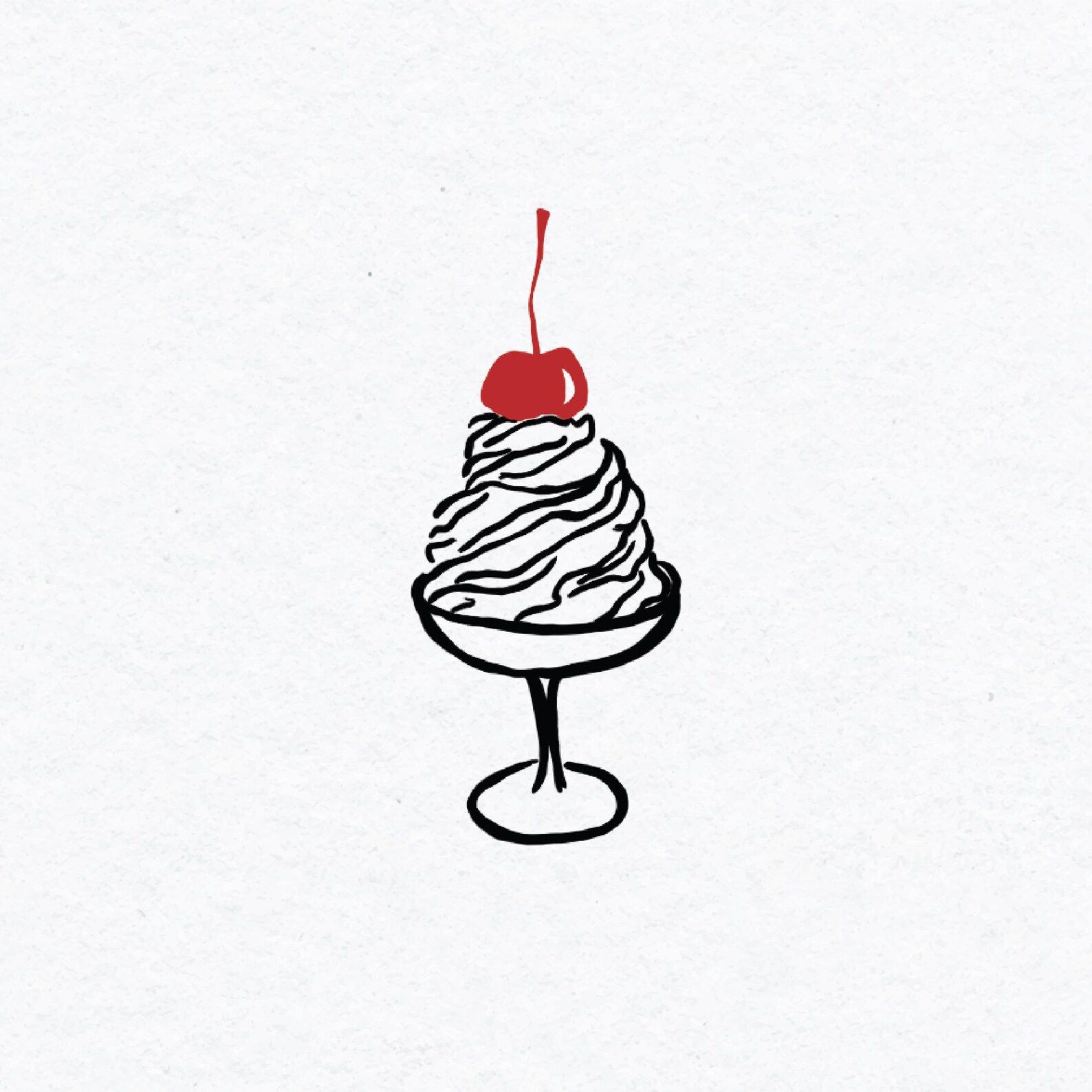Sweet Treats Icons, Hand Drawn Ice Cream Clipart, Ice Cream Sundae ...