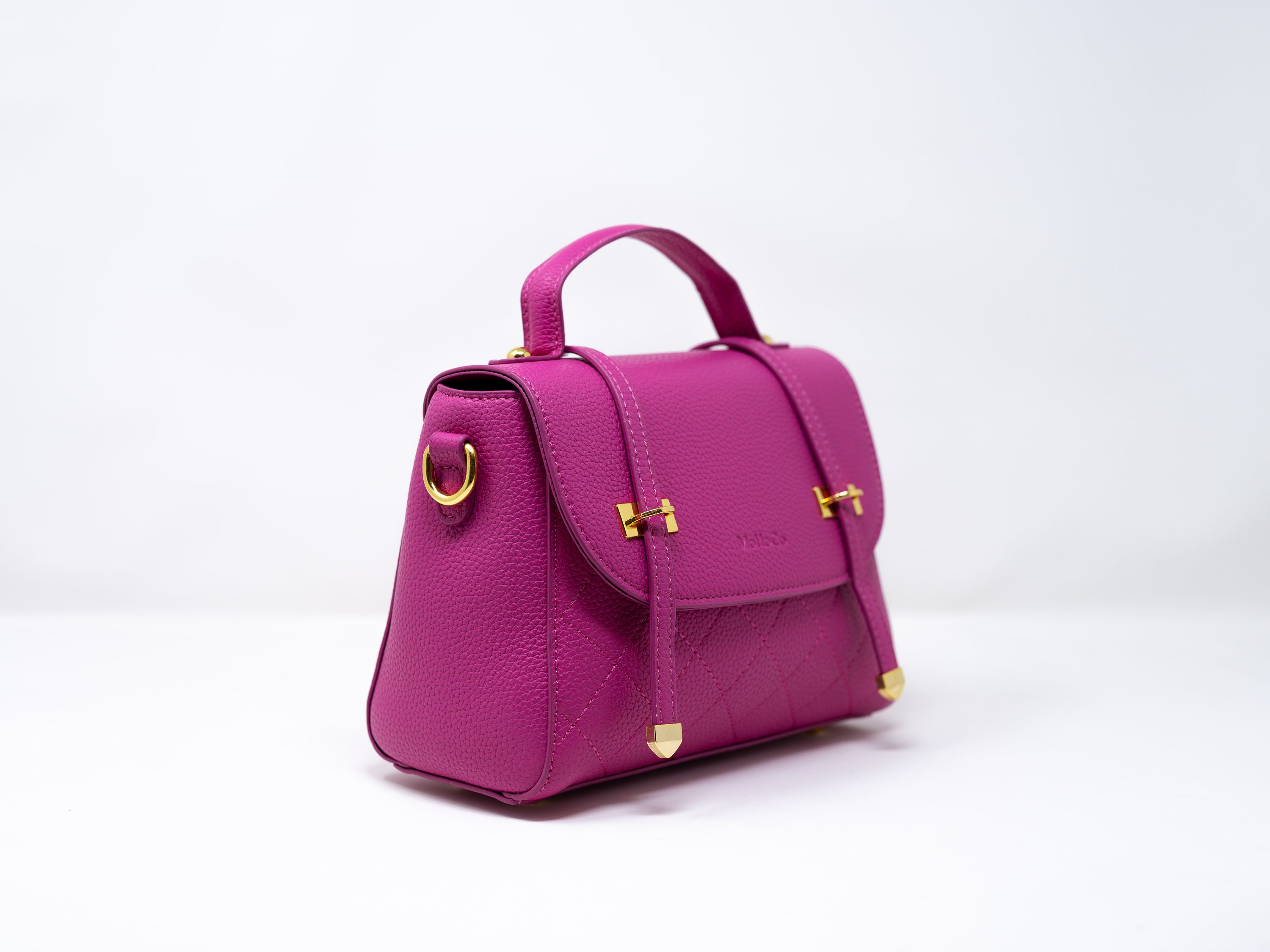 Top Handle Pink Handbag, Pink Crossbody Bag, Clutch Purse, Quilted ...