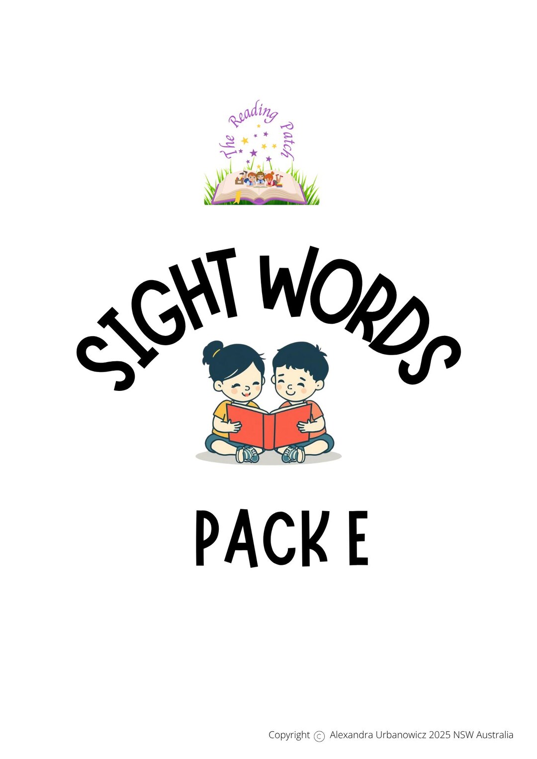 Sight Words - Pack E - 25 Pages - Printable Activities for Struggling ...