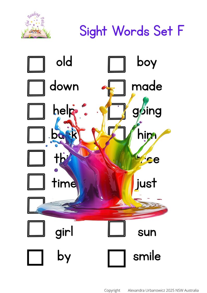 Sight Words - Pack E - 25 Pages - Printable Activities for Struggling ...