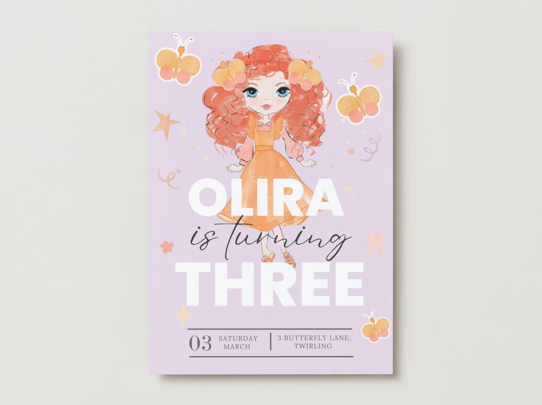 Emma Memma Theme Digital Printable Invite - Etsy