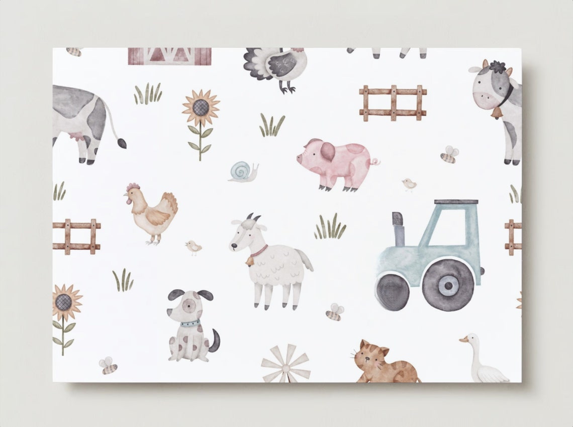 Oink.quack.moo. Digital Printable Farm Theme Invite - Etsy