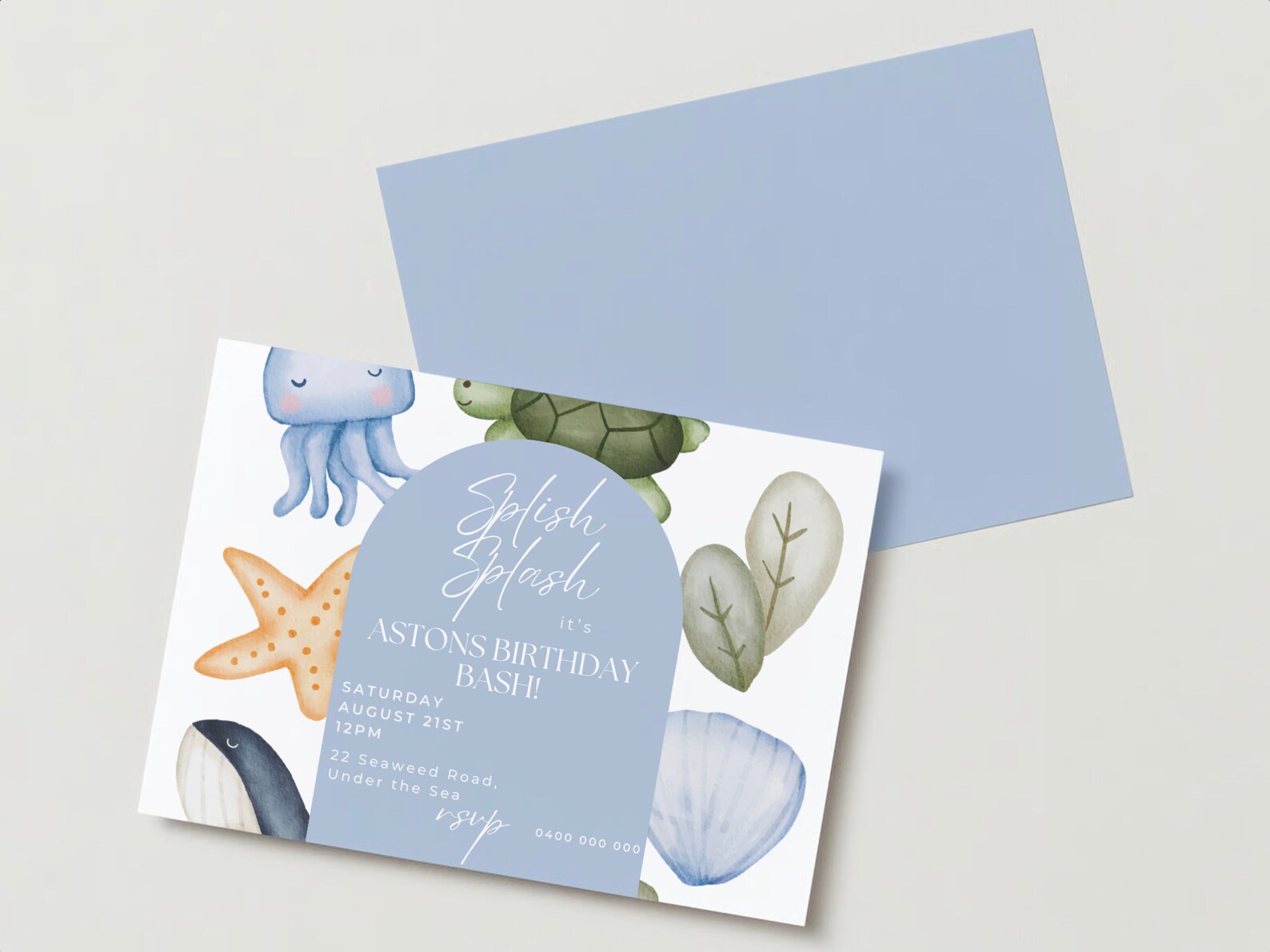 Splish Splash Theme Digital Printable Invite - Etsy