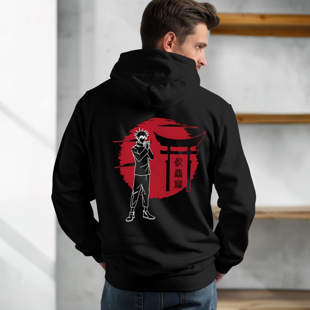 Megumi Fushiguro Divine Dogs Hand Sign Shirt, Anime Hoodie, Megumi ...