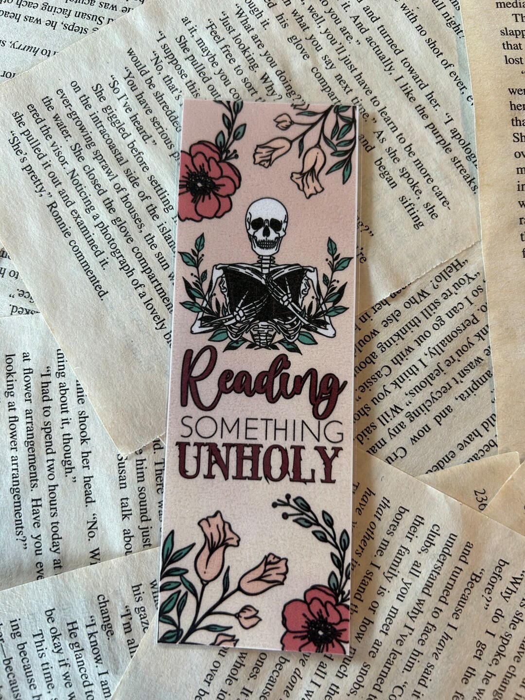 Reading Something Unholy Bookmark. Book Lover Gift. Spicy Romance ...